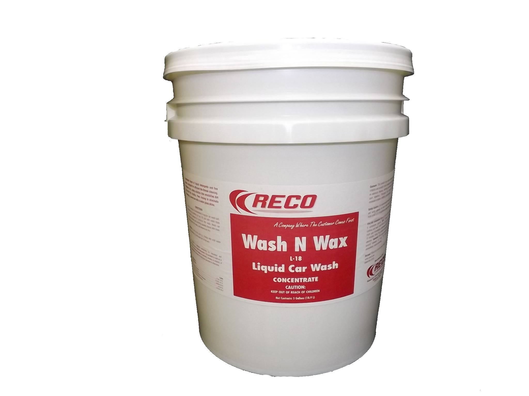 RECO WASH-N-WAX - 5 GALLON PAIL – reco-chem.com